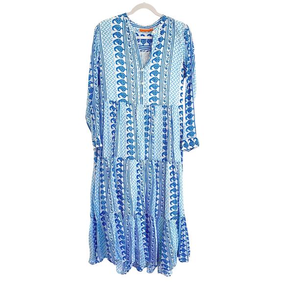 Oliphant | Dresses | Oliphant Tuckernuck Cotton Mandarin Maxi Midi ...